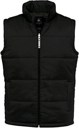B&C Collection Gilet imperm&eacute;able en Nylon matelass&eacute; sans Manches Bodywarmer - Noir (2XL)