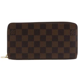 Louis Vuitton Portefeuille Zippy Damier Pre-owned - Femme - Pre-owned - Brun - Taille: ONE Size