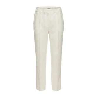 Brunello Cucinelli Schmal geschnittene Hose - - Trousers - Damen - Beige - XS