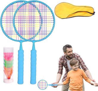 Generico Badmintonschl&auml;ger-Set f&uuml;r Kinder, tragbar, f&uuml;r Schule, Sport im Freien und am