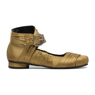 Alohas Volant Plissierte Ballerinas mit Schnalle - - Shoes - Damen - Gelb - 37 EU