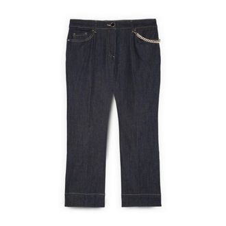 Fiorella Rubino Kick Flare Jeans mit dekorativer Kette - - Jeans - Damen - Blau - XL