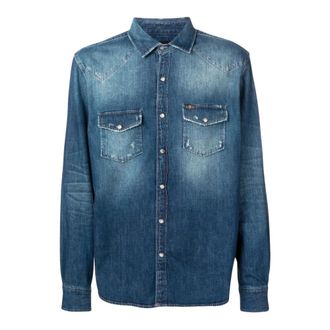 7 For All Mankind Chemise Western - Homme - Chemises - Bleu - Taille: 2XL