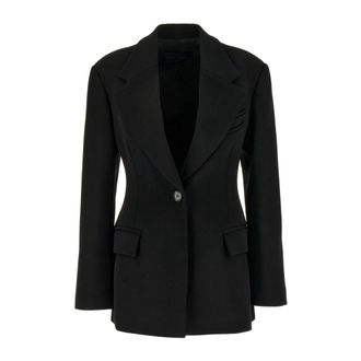 Proenza Schouler Woll-Twill-Jacke - - Jackets - Damen - Schwarzk - S