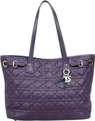 Dior Crossbody Bags - Christian Dior Quilted Coated Lady Dior Shopper Ha - Gr. unisize - in Orange - f&uuml;r Damen