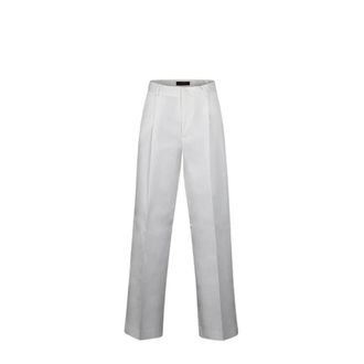 Moorer Femme, Pantalons, Blanc, Taille: 34 FR Pantalon Ofilia