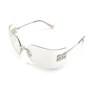 Miu Miu Irregular Sonnenbrille - - Accessories - Damen - Grau - ONE SIZE