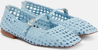 Souliers Martinez Ballerines Paris en cuir tissé