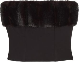 Apparis haut Ivy en fourrure artificielle - Noir