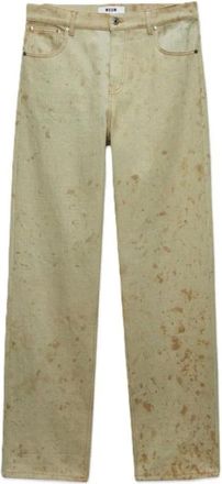 Msgm Msgm, Homme, Jeans, Beige, Taille: S Denim Pants