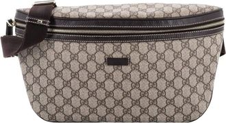 Gucci Courrier Zip GG Coated Canvas with Applique belt bag - Braun