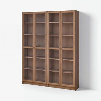 IKEA BILLY / OXBERG Regalkombination mit Vitrinent&uuml;ren