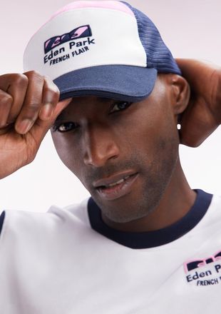 Eden Park Casquette En Piqu&eacute; Coton Et R&eacute;sille Tricolore