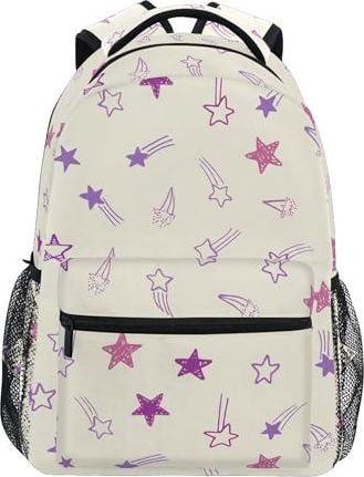 Generic M&eacute;t&eacute;ore Violet 23100336 Cartable Scolaire Antivol Sac &Agrave; Dos Loisir Sacs D&Eacute;cole Pour Pc Quotidienne Ordinateur Portable 29X40Cm