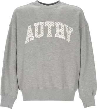 Autry Homme, Sweatshirts et sweats &agrave; capuche, Gris, Taille: M Logo Print SweaT-shirt
