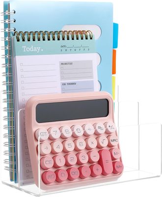 Cabilock Acryl File Organizer f&uuml;r Schreibtisch Transparenter Desktop Organizer mit Abstand Praktischer B&uuml;roregal Ordner f&uuml;r Dokumente Briefe Umschl&auml;ge Platzspa