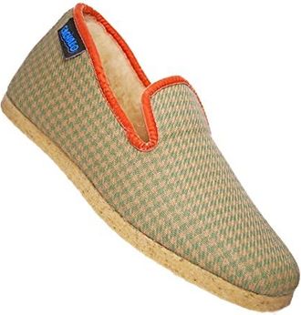 Germaine Guerin GG Pantoufles véritables charentaises Célèbes - Tissu laine de soie - pure laine de mouton et semelles de feutre pur - Modèle mixte Germaine Guérin