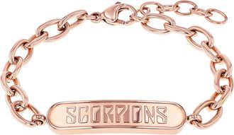 Amor Scorpions by Identarmband Edelstahl Unisex Damen Herren Armschmuck, 17+3 cm, Roségold, Kommt in Schmuck Geschenk Box, 2040525