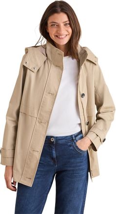 Cecil Damen B202030 Midi Trench Jacke, Light Toffee, XXL