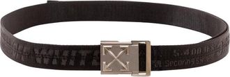Off-white unisex, Accessoires, Noir, Taille: M Heritage Tape Belt