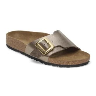 Birkenstock Femme, Chaussures, Brun, Taille: 40 EU Catalina Cushion Buckle Birko-Flor