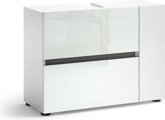 Dmora Unterschrank Alamo, eine Schublade, 34x83x62h cm Wei&szlig;