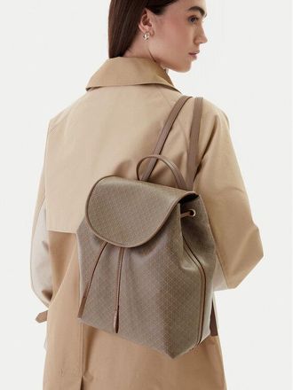 Calvin Klein Rucksack Emblem Aop Flap Backpack LV04F3271G Beige