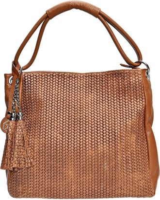 Luisa Vannini Braun Rindsledertasche