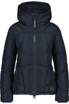 Alife And Kickin Winterjacke ALIFE & KICKIN Damen KasandraAK A, Damen, Gr. M, blau (marine), 100% Polyester, Jacken Winterjacke, Kurze warme Jacke mit gef&uuml;tterter Kapu