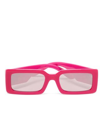 Dolce & Gabbana lunettes de soleil &agrave; monture rectangulaire - Rose