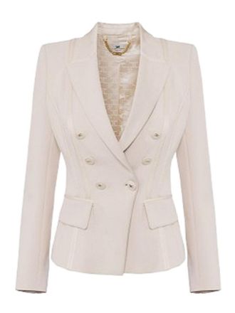 Elisabetta Franchi Veste Casual - Crème