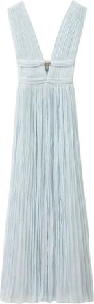 BA&SH Femme, Robes, Bleu, Taille: 38 FR Tania Maxi Dress