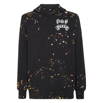 Philipp Plein Homme, Sweatshirts et sweats &agrave; capuche, Noir, Taille: XL SweaT-shirt &agrave; capuche Stones LA fingers