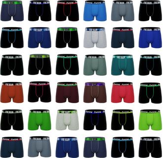Freegun Unterhosen M&auml;nner Pack Surprise, Boxershorts Herren, Zuf&auml;lliges Muster, Luftiges Netzgewebe (5er Pack), Mehrfarbig, L