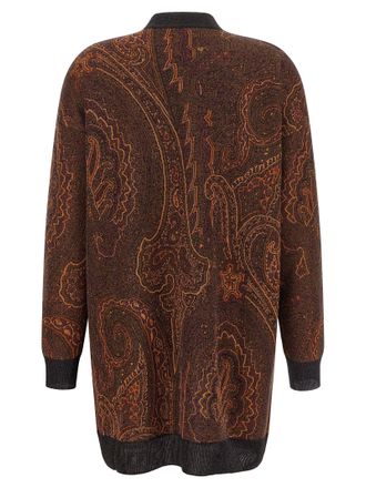 Etro Paisley Jacquard Cardigan - Brown