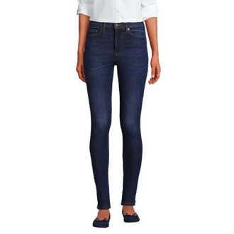 Lands End Skinny Fit Jeans High Waist, Damen, Größe:34 regular, Blau, Baumwoll-Mischung, by Lands End