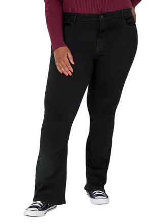 Noisy May Noisy may Damen Nmsallie Hw Flr Vi023bl Curve Noos Jeans Stretch, Schwarz, 50W 32L EU