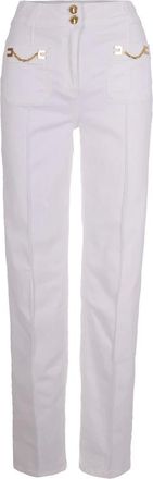 Elisabetta Franchi Femme, Pantalons, Beige, Taille: W25 Pantalon Slim-fit