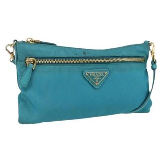 Prada Sac bandouli&egrave;re vintage doccasion - Femme - Pre-owned - Bleu - Taille: ONE Size