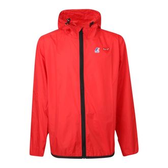 Comme Des Gar&ccedil;ons Rote Kapuzenjacke mit Rei&szlig;verschluss - - Jackets - Herren - Rot - XL
