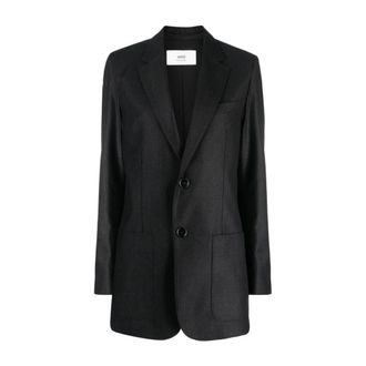 Ami Casual Wollblazer in Schwarz - - Jackets - Damen - Schwarzk - L