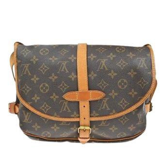 Louis Vuitton unisex, Pre-owned, Brun, Taille: ONE Size Sac bandouli&egrave;re Pre-owned Vintage en toile