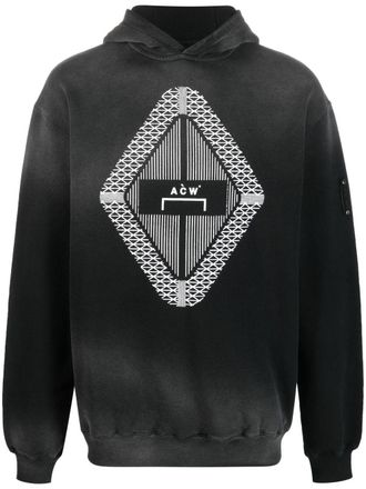 A-Cold-Wall* hoodie à logo Gradient imprimé - Noir