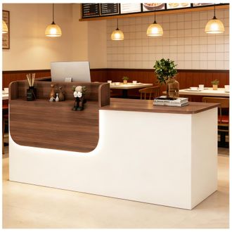 Generic LED-Lichtleiste f&uuml;r die Schublade der Rezeptionstheke Rezeptionstresen mit Theke Rezeptionstisch mit Stauraum Kassentresen f&uuml;r B&uuml;ro Einzelhandel Lobby