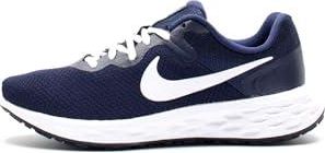 Nike Nike Mens Road Running Shoes Revolution 6 Next Nature, Midnight Navy/White-Obsidian-Ashen Slate, DC3728-401, 44.5 EU (10.5 US)