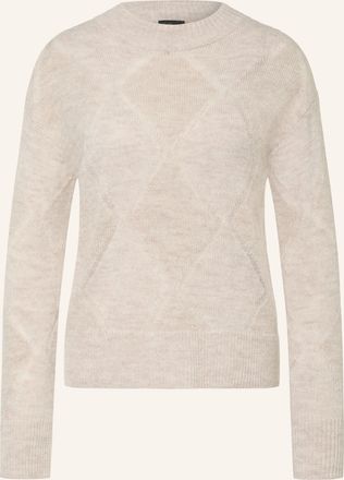 s.Oliver Black Label S.Oliver Black Label Pullover Mit Pailletten Und Glitzergarn weiss