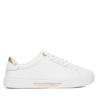 Tommy Hilfiger Sneakers Tommy Hilfiger Essential Chic Court Sneaker FW0FW09019 Wei&szlig;