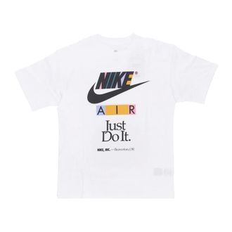 Nike Homme, Tops, Blanc, Taille: XL T-Shirt Coupe Oversize