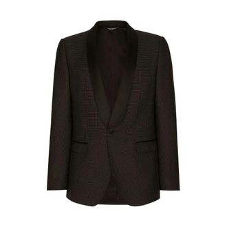 Dolce & Gabbana Micro-Dot Blazer - - Jackets - Herren - Schwarzk - S