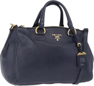 Prada Sac &agrave; main vintage doccasion - Femme - Pre-owned - Bleu - Taille: ONE Size